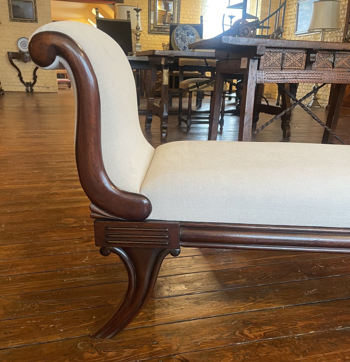 Regency Mahogany Bench, 1820 for sale at Pamono
