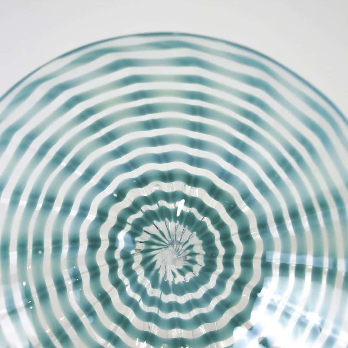 Variegated Knurled Series Glass Plate attributed to Carlo Scarpa for ...