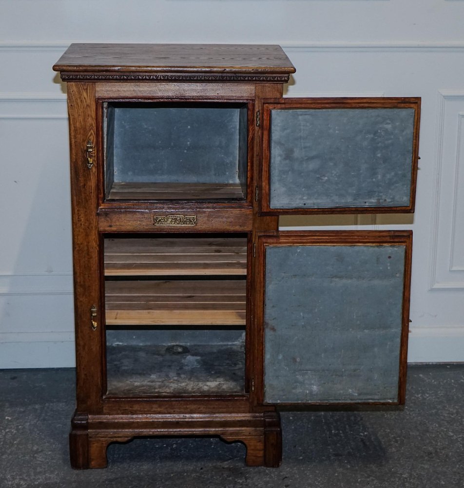 Large North American Alaska Muskegon Oak Larder Ice Box, 1900s for sale ...