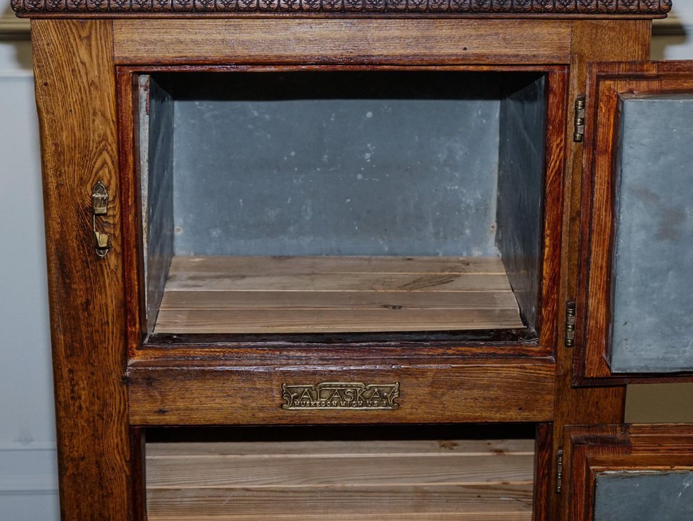 Large North American Alaska Muskegon Oak Larder Ice Box, 1900s for sale ...