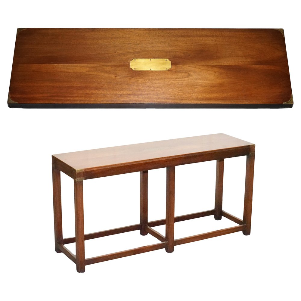 Military Campaign Serving Console Table Kennedy from Harrods London for ...