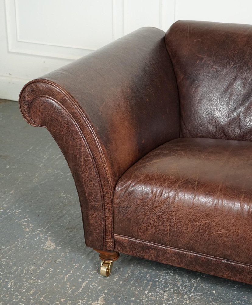 Fishpools Heritage Brown Leather Sofa for sale at Pamono