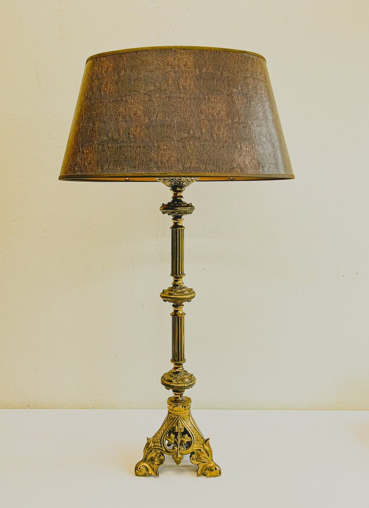 Early 20th Century Renaissance French Table Lamp, 1890s for sale at Pamono
