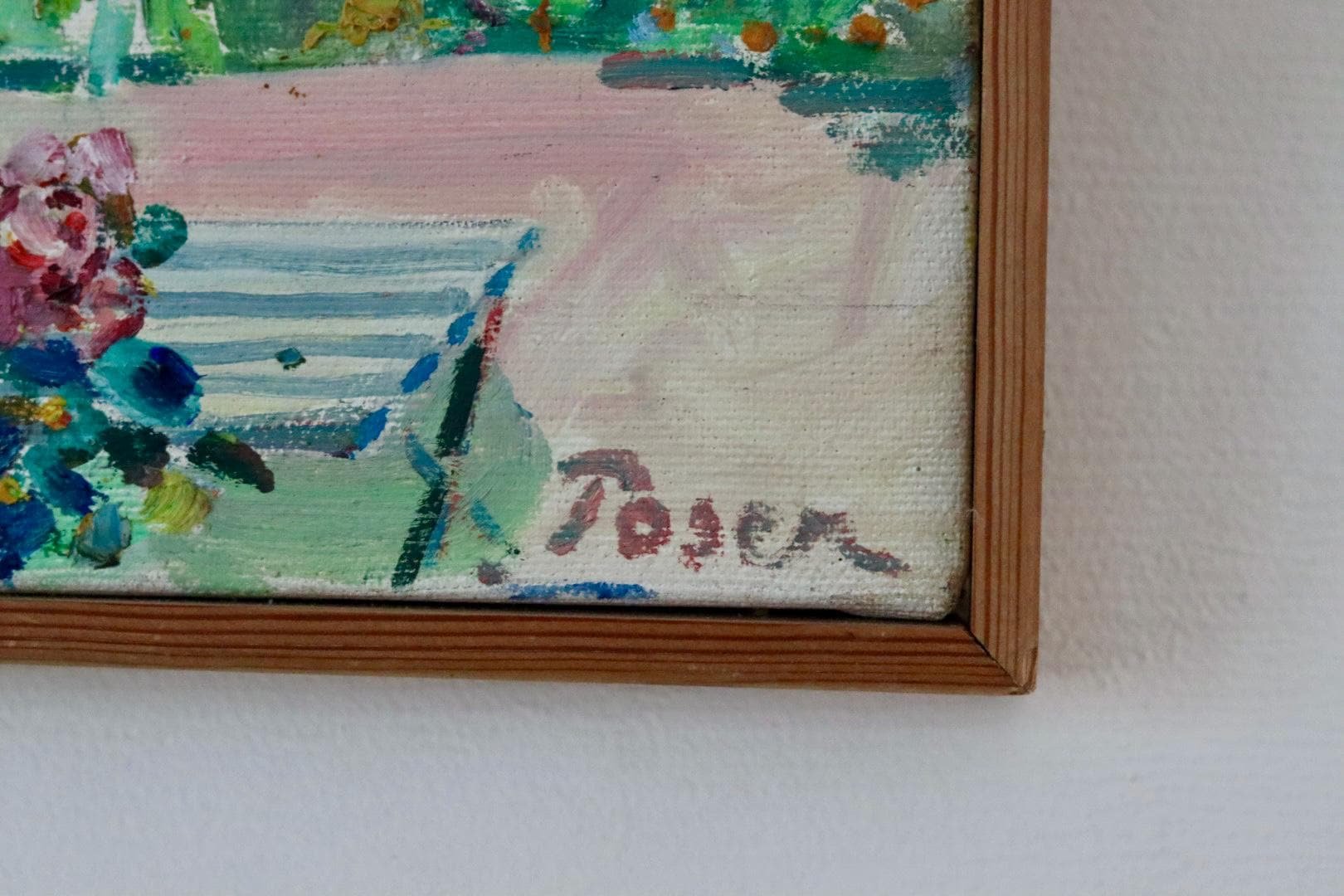 Martin Verner Poser, Vivid, 1970s, Oil Painting, Framed for sale at Pamono