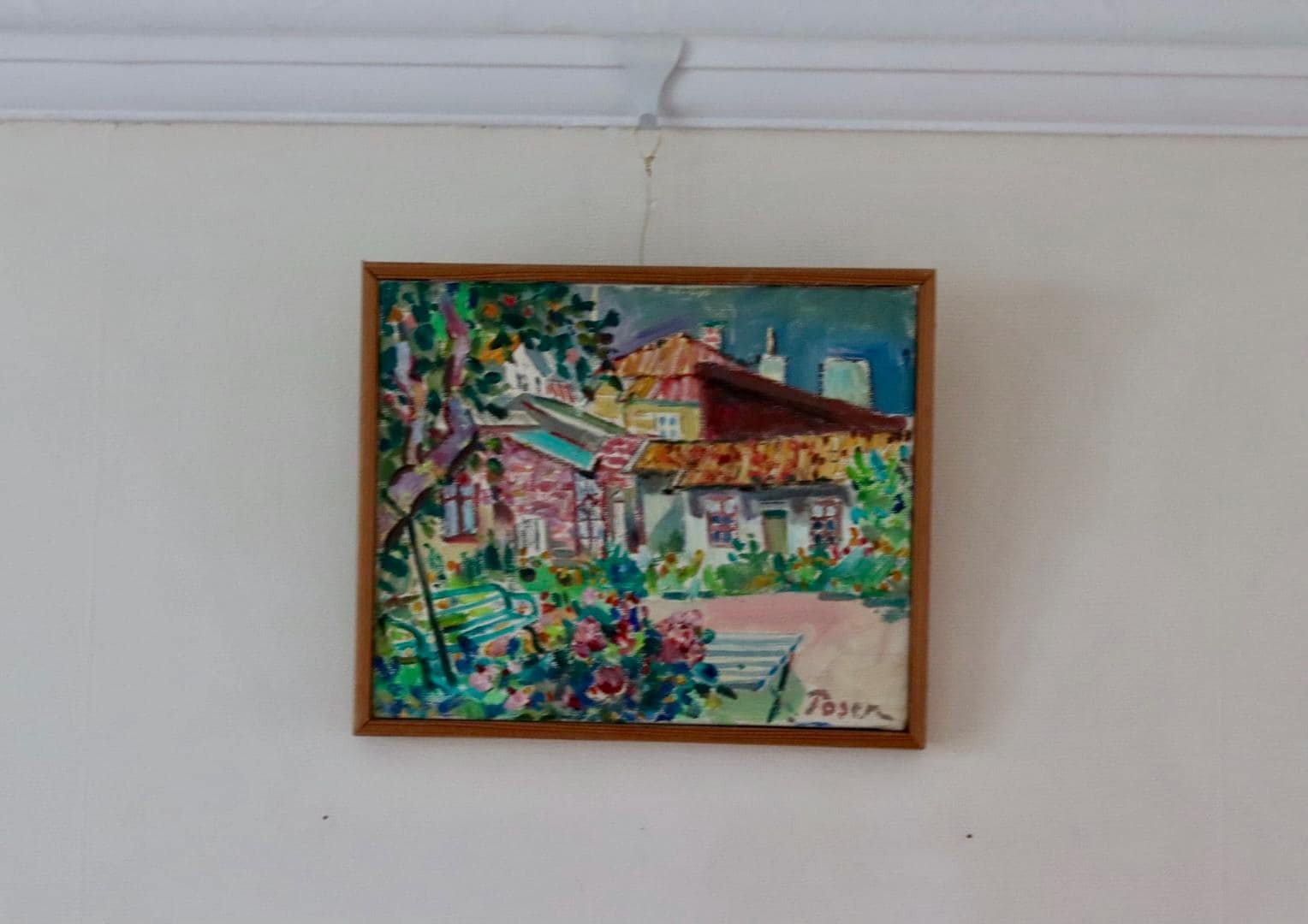 Martin Verner Poser, Vivid, 1970s, Oil Painting, Framed for sale at Pamono