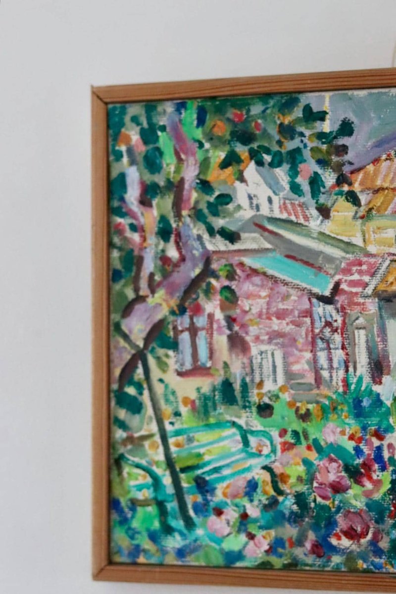 Martin Verner Poser, Vivid, 1970s, Oil Painting, Framed for sale at Pamono