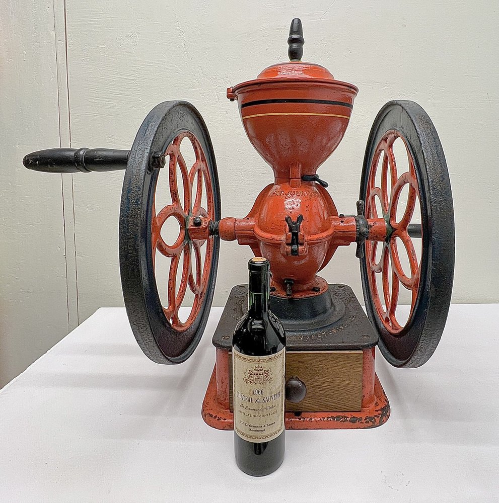Large Cast Iron Coffee Grinder from Philadelphia Enterprise, 1898 for ...