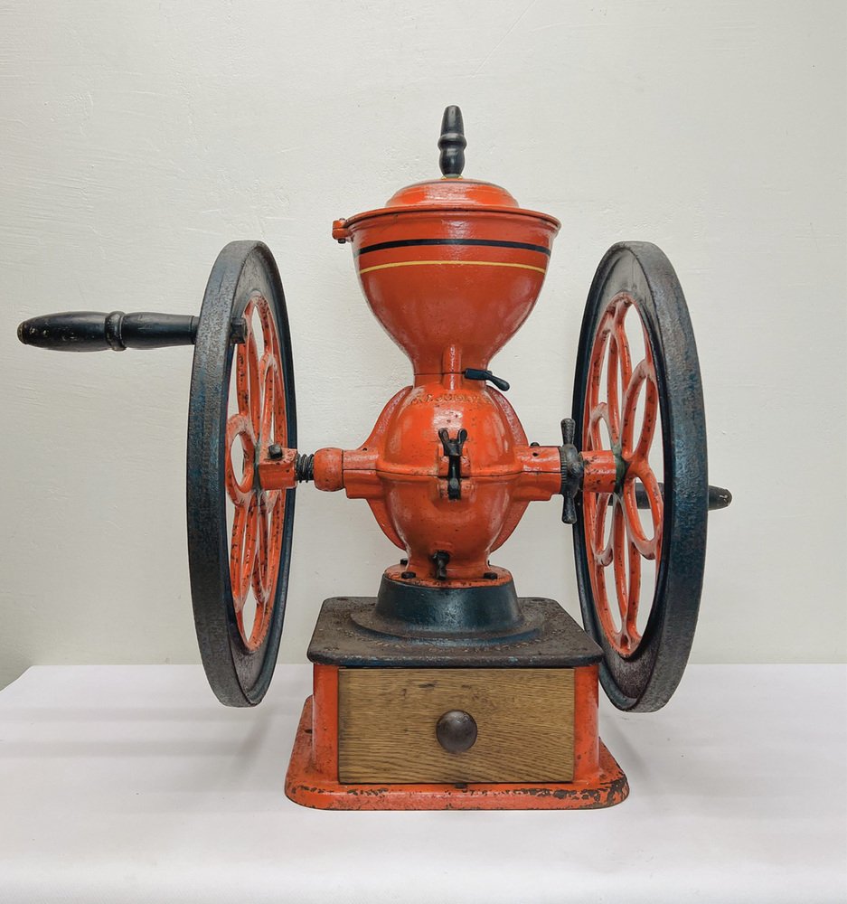 Large Cast Iron Coffee Grinder from Philadelphia Enterprise, 1898 for ...