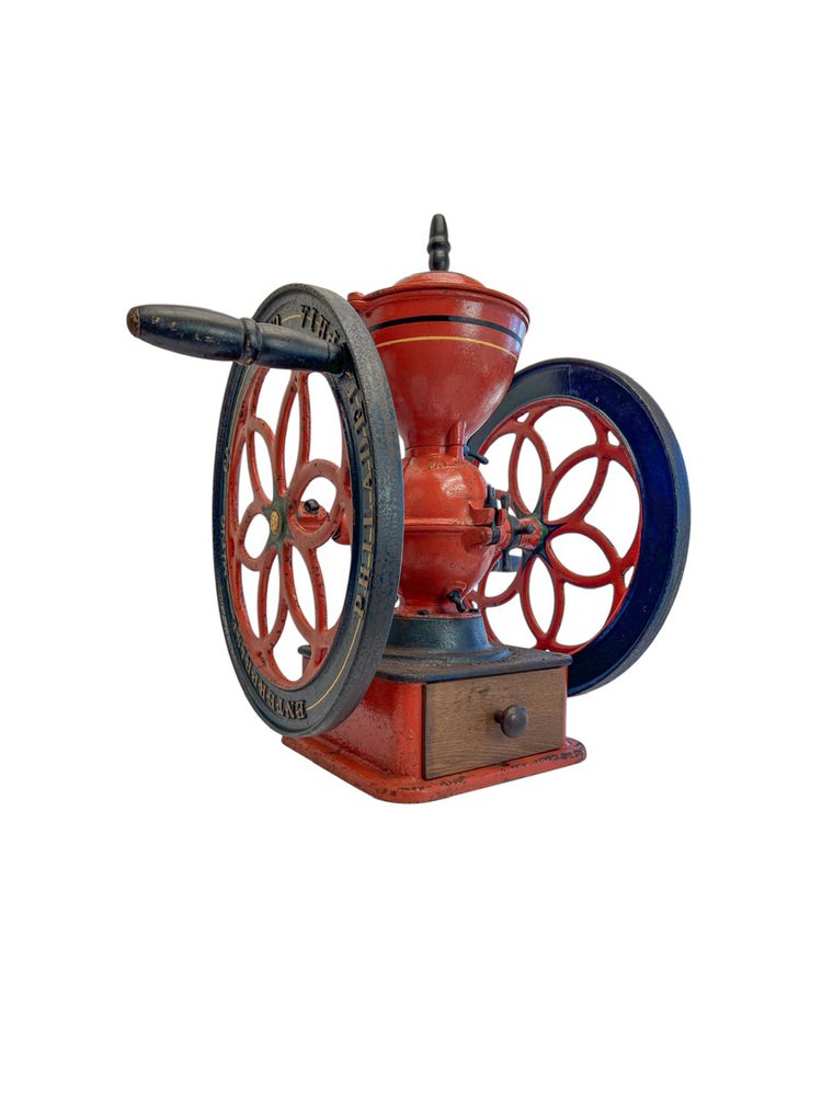 Large Cast Iron Coffee Grinder from Philadelphia Enterprise, 1898 for ...