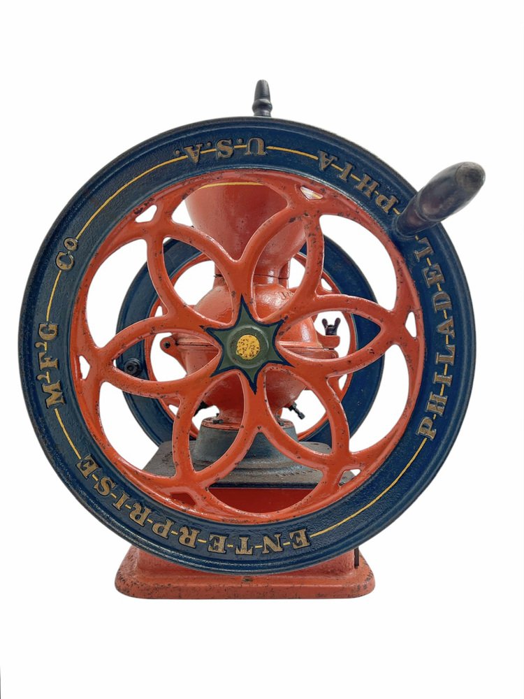 Large Cast Iron Coffee Grinder from Philadelphia Enterprise, 1898 for ...
