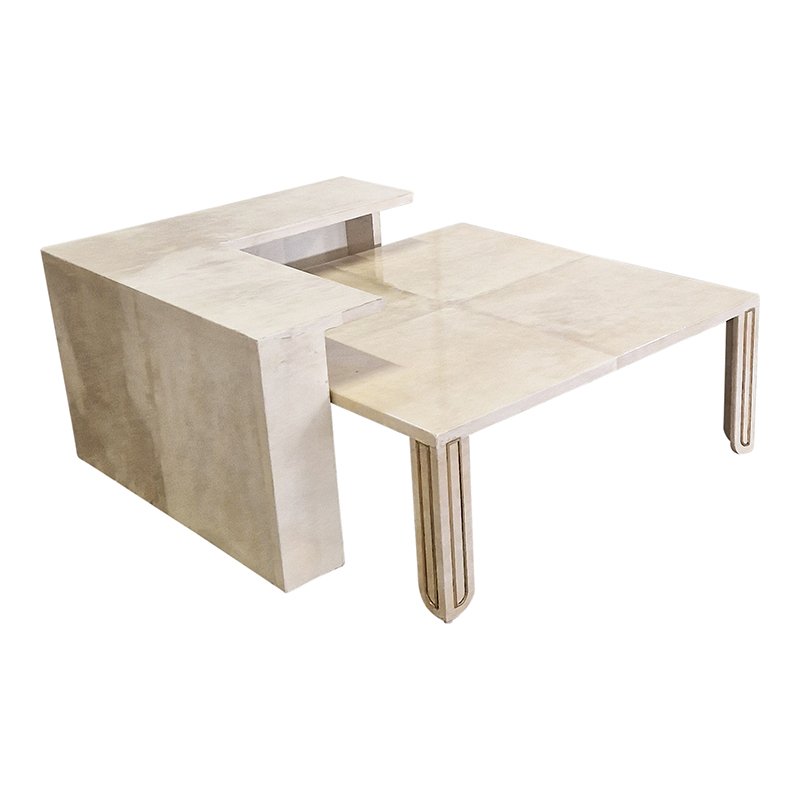 Parchment Coffee Table, 1980s for sale at Pamono
