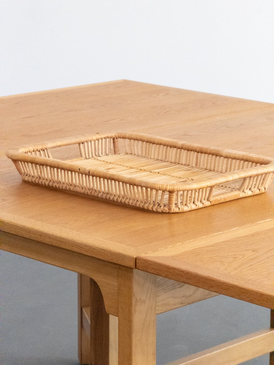 Vintage Rattan Tray from Artek, Finland, 1950s-1960s for sale at Pamono