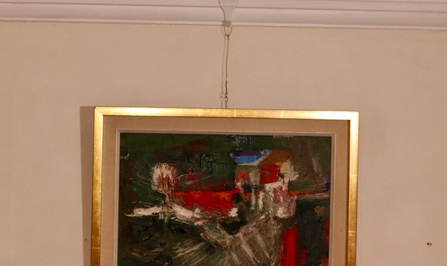 T. Berg, Abstract, 1960s, Oil Painting, Framed for sale at Pamono