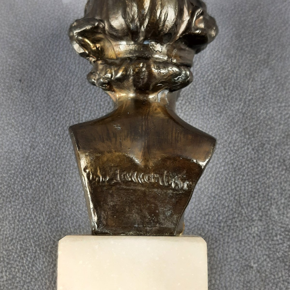 Vintage Lady Luck Sculpture on Marble Base, 1960s for sale at Pamono