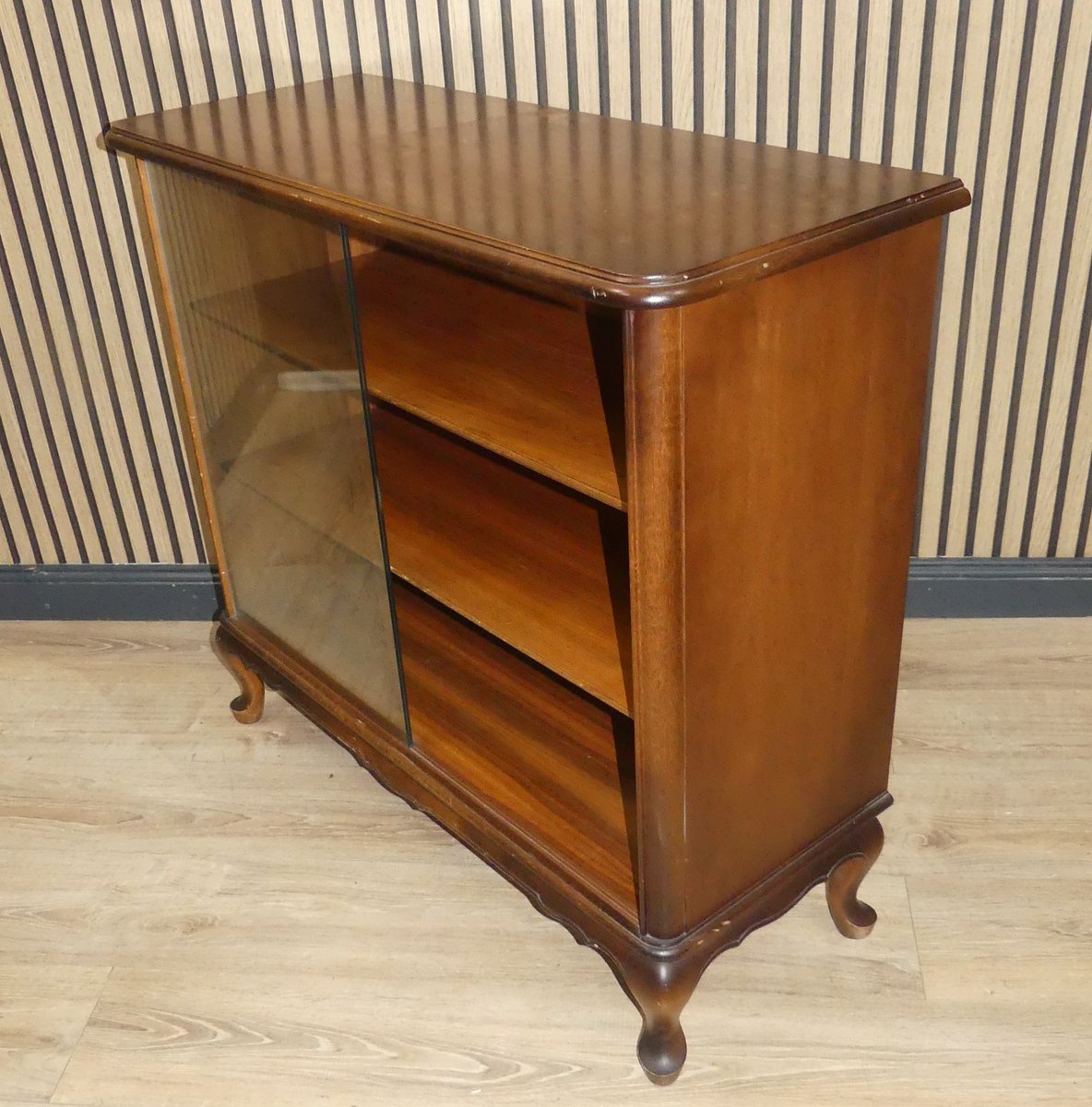 Chippendale Display Cabinet Shelf with Glass Sliding Door, 1960s for ...