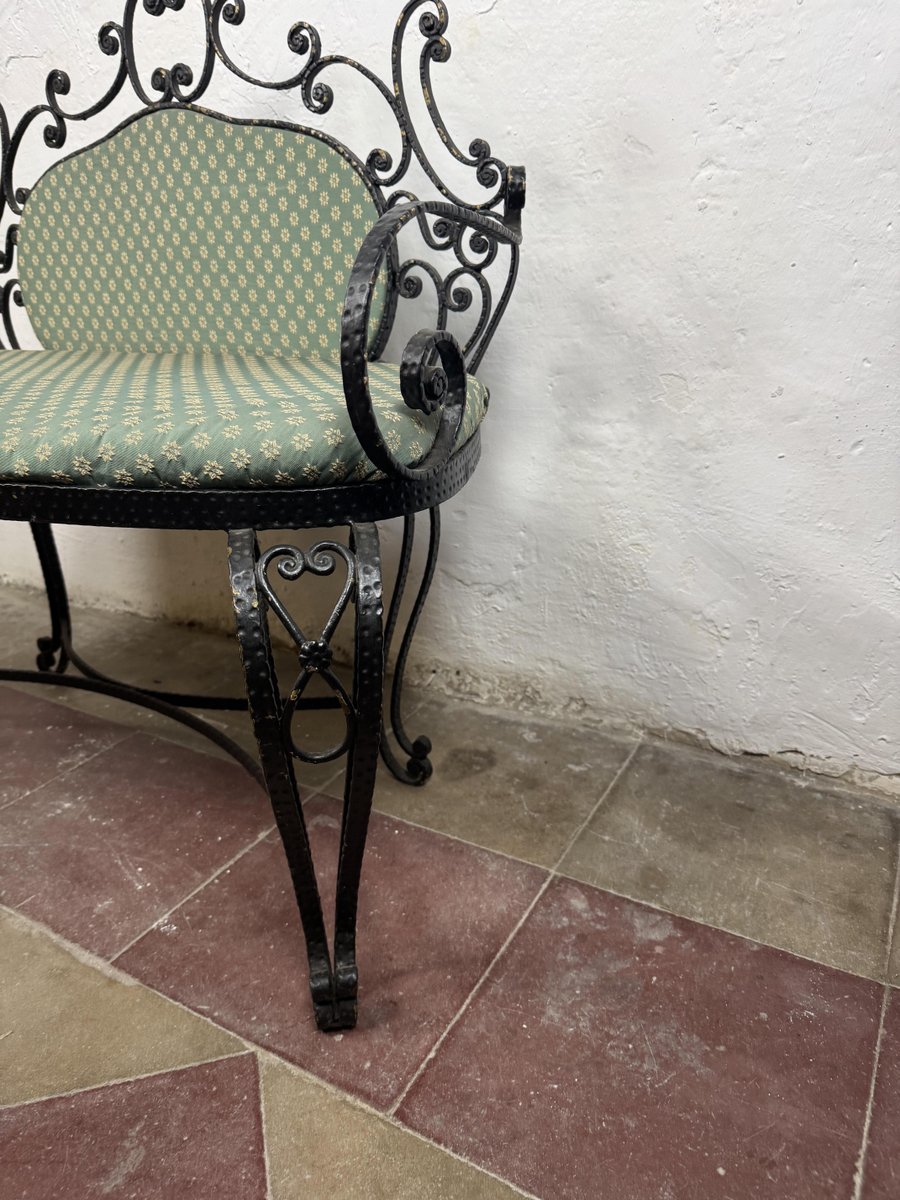 Wrought Iron Sofa attributed to Pierluigi Colli for sale at Pamono