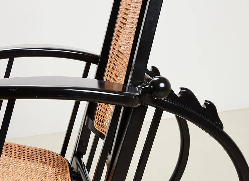 Egg Rocking Chair by Max Fabiani for Wittmann, 1920s for sale at Pamono