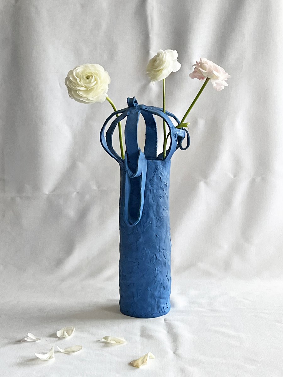 Blue Line Collection N 21 Vase in Porcelain by Anna Demidova for sale ...