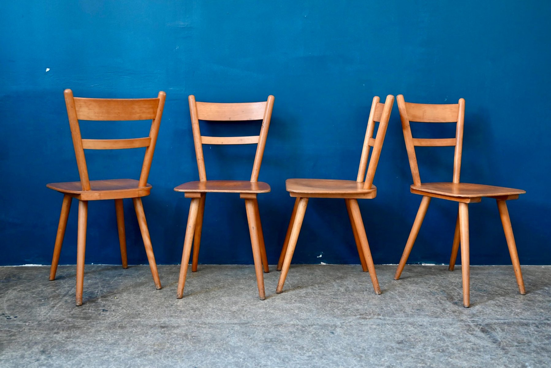Beech Chairs, Set of 8 for sale at Pamono