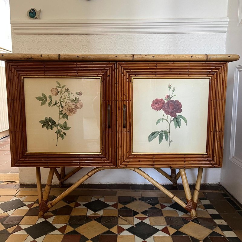 Mid-Century Modern Bamboo Sideboard for sale at Pamono