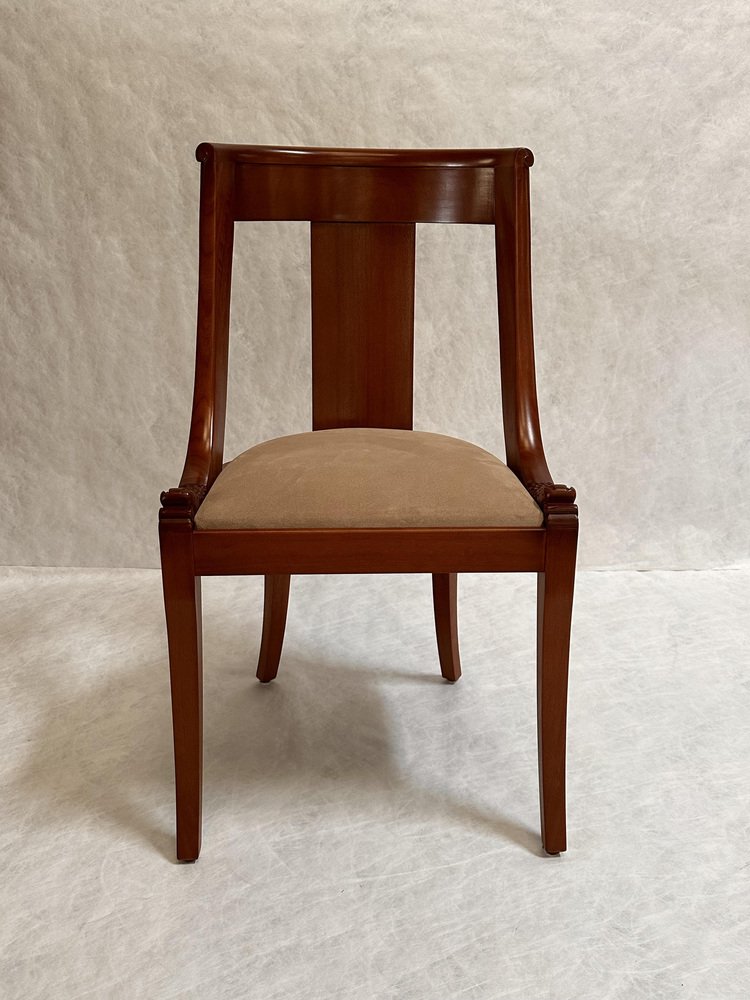 Empire Mahogany Dauphin Chair for sale at Pamono