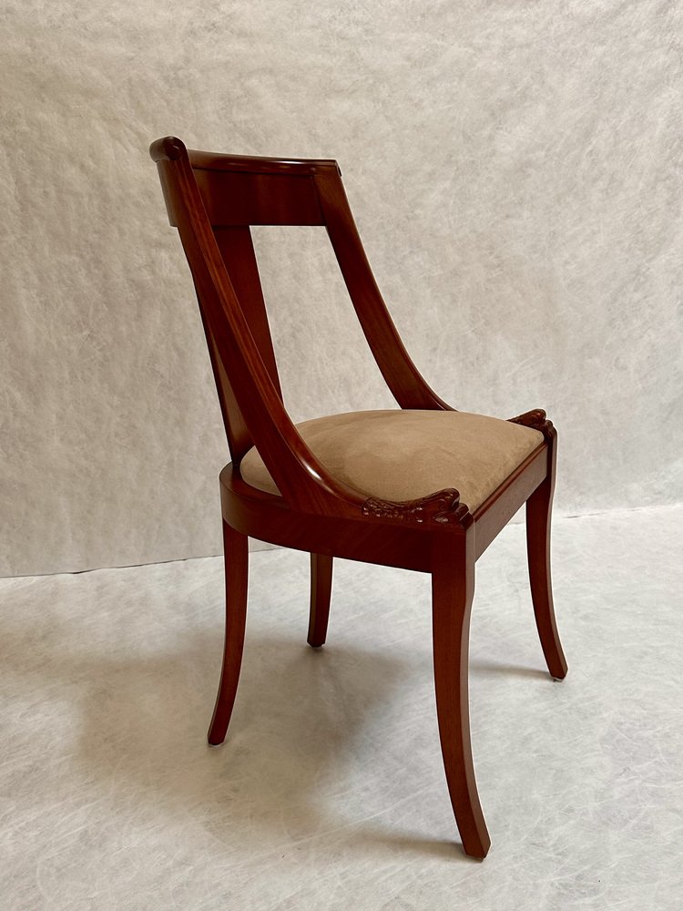 Empire Mahogany Dauphin Chair for sale at Pamono