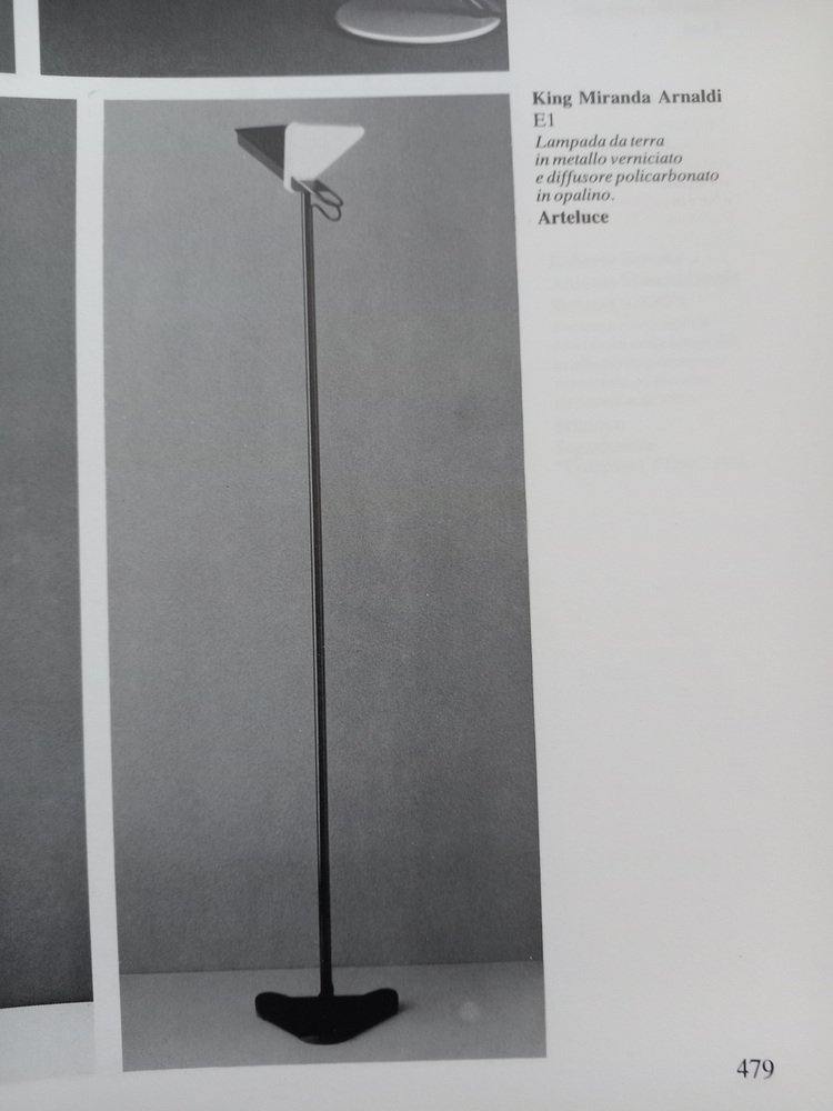 E1 Floor Lamp by King, Miranda, Arnaldi for Arteluce, 1980s for sale at ...