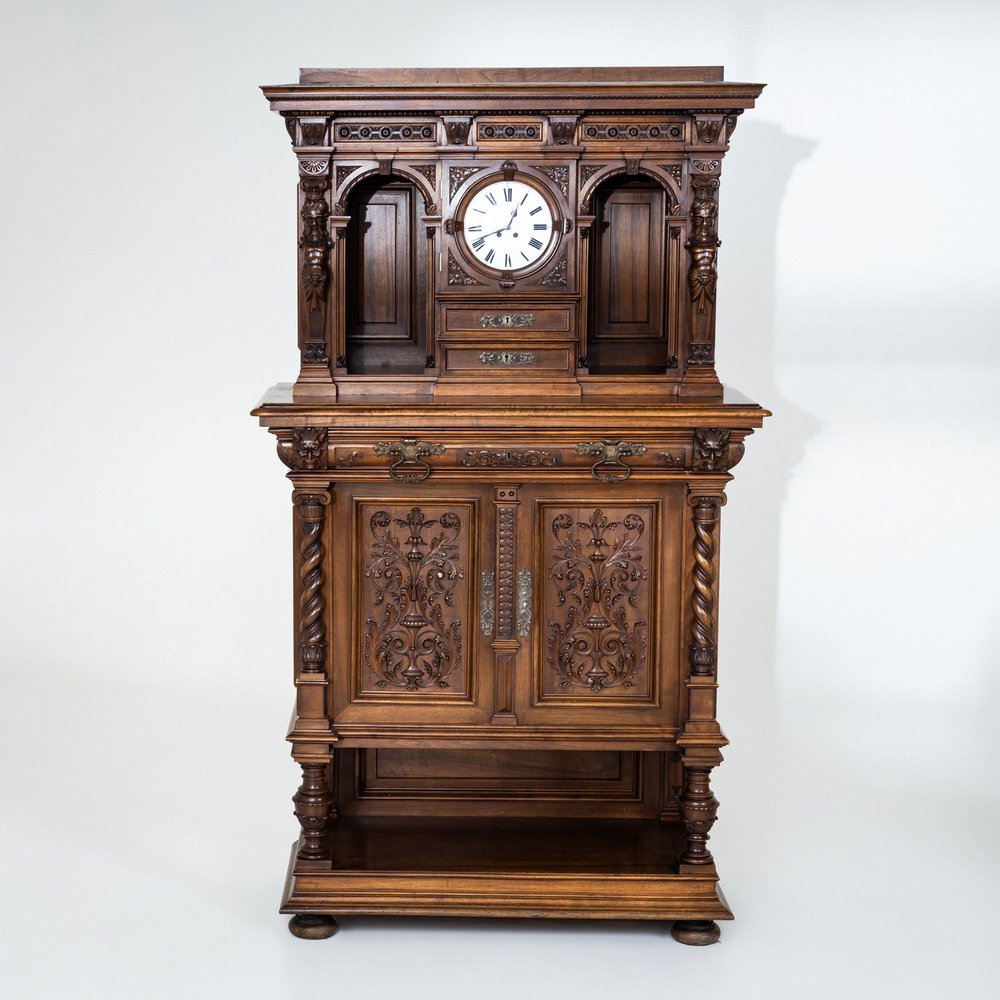 Late 19th Century Historicist Sideboard with Clock, Germany for sale at ...