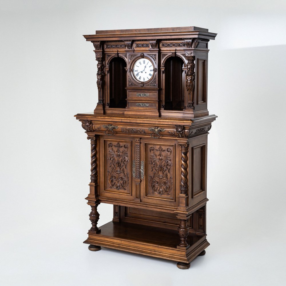 Late 19th Century Historicist Sideboard with Clock, Germany for sale at ...
