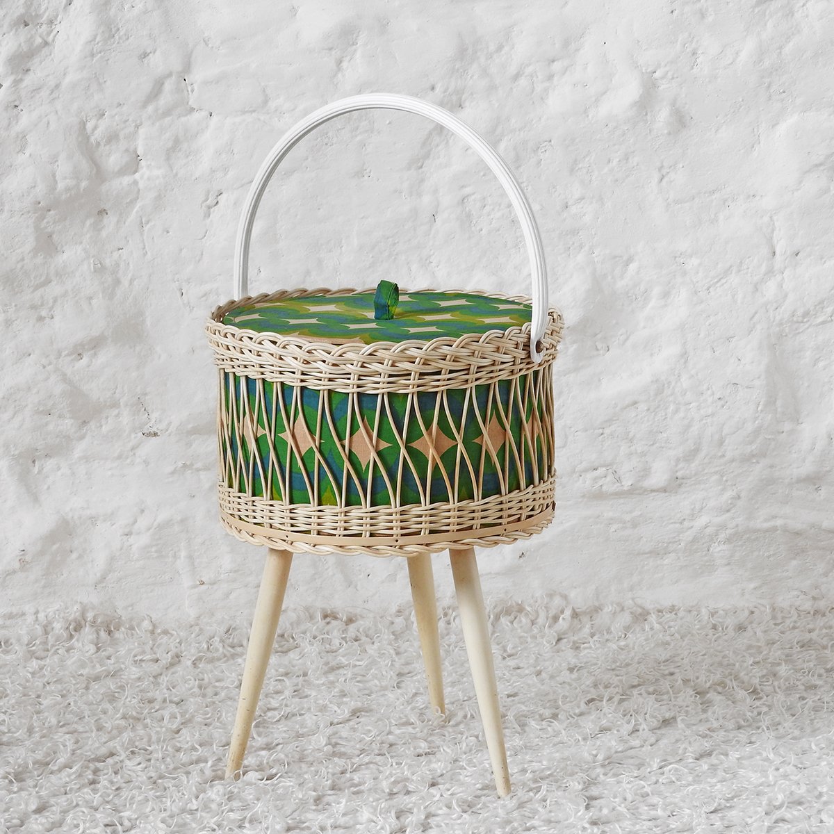 Mid-Century Modern Portable Sewing Box, Germany, 1970s for sale at Pamono