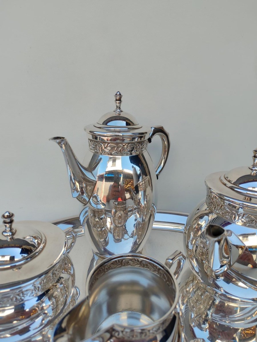 Silver-Plated Coffee and Tea Service from WMF, 1930s, Set of 5 for sale ...
