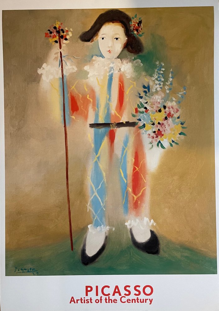 Pablo Picasso, Le Petit Pierrot aux Fleurs, 1923, Print for sale at Pamono