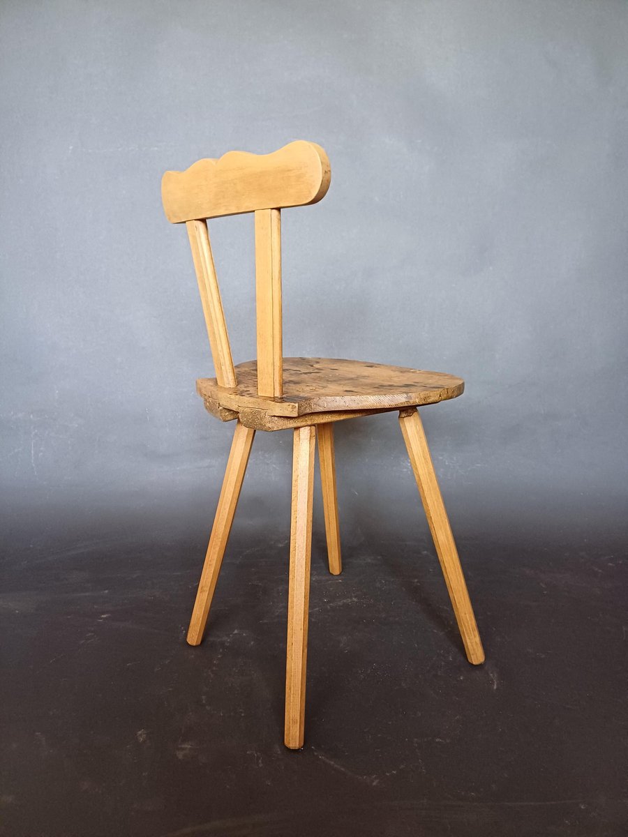 19th Century Alpine Farm Chair for sale at Pamono