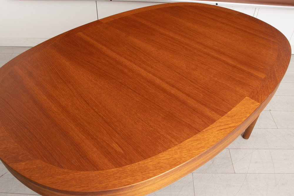 Midcentury Modern Teak Oval Dining Table by Nathan, 1970s for sale at ...