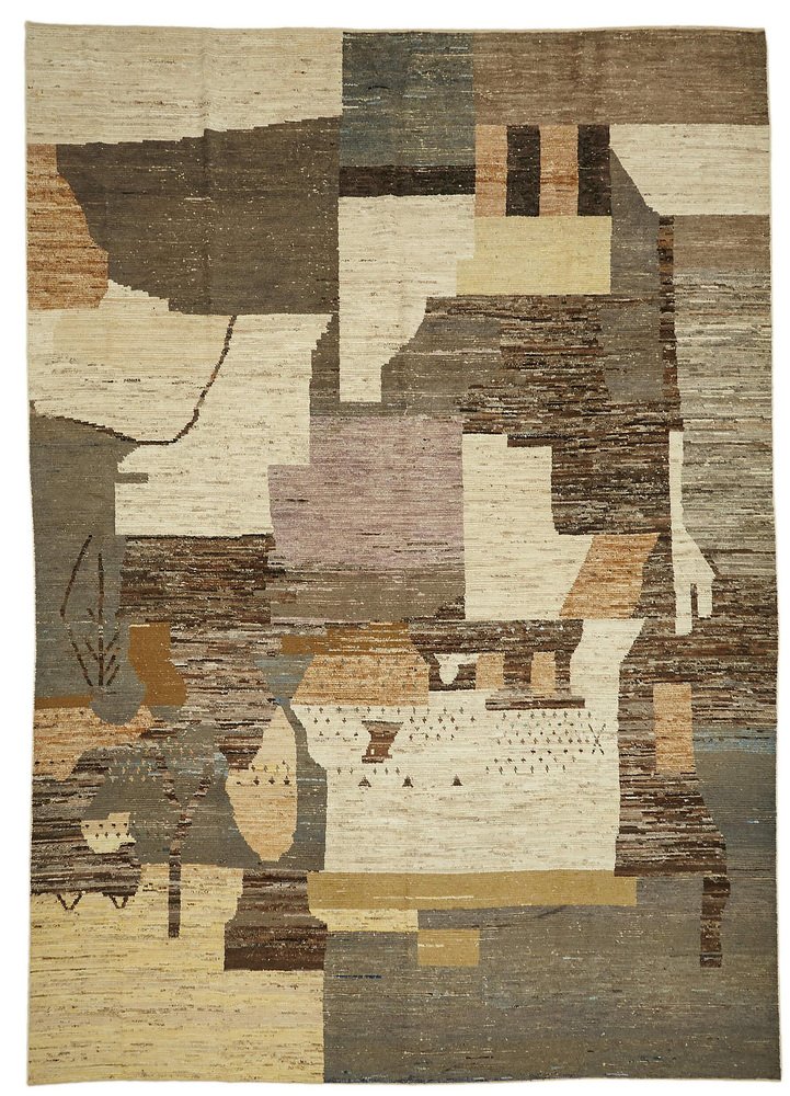 Modern Tribal Rug in Beige for sale at Pamono