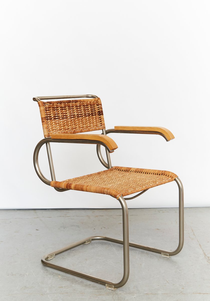 Bauhaus D40 Armchairs by Marcel Breuer for Tecta, 1980s, Set of 4 for sale at Pamono