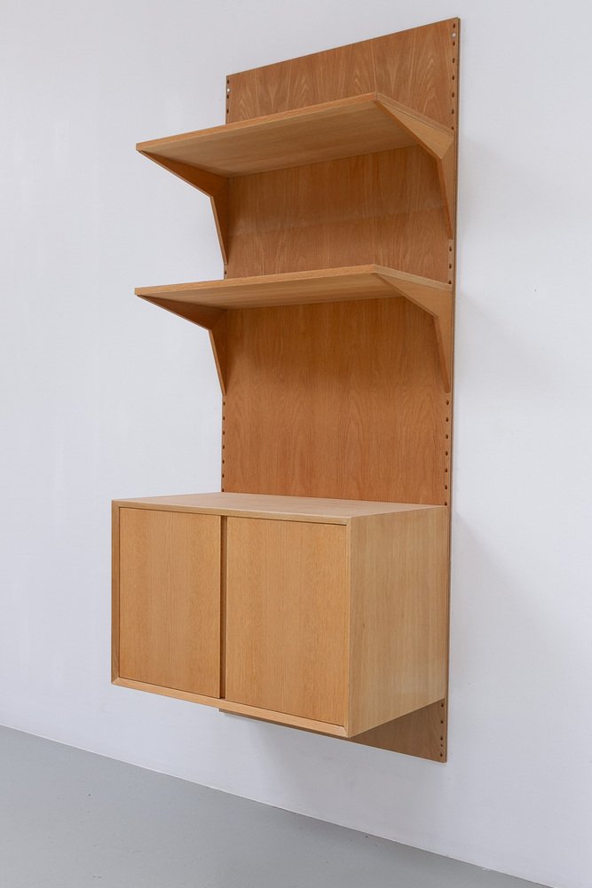 Danish Modern 1-Bay Modular Oak Wall Unit by Poul Cadovius for Cado ...