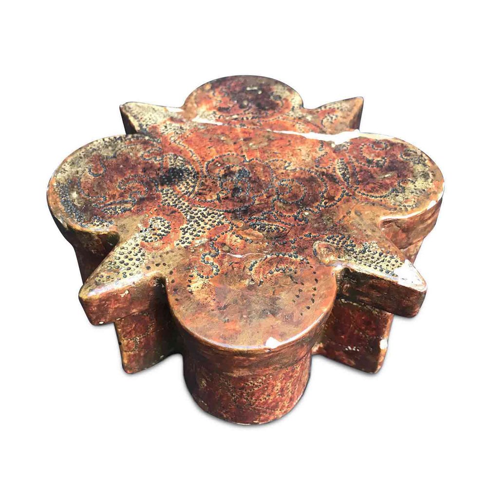 Silvered and Engraved Polylobed Box, 1700s for sale at Pamono