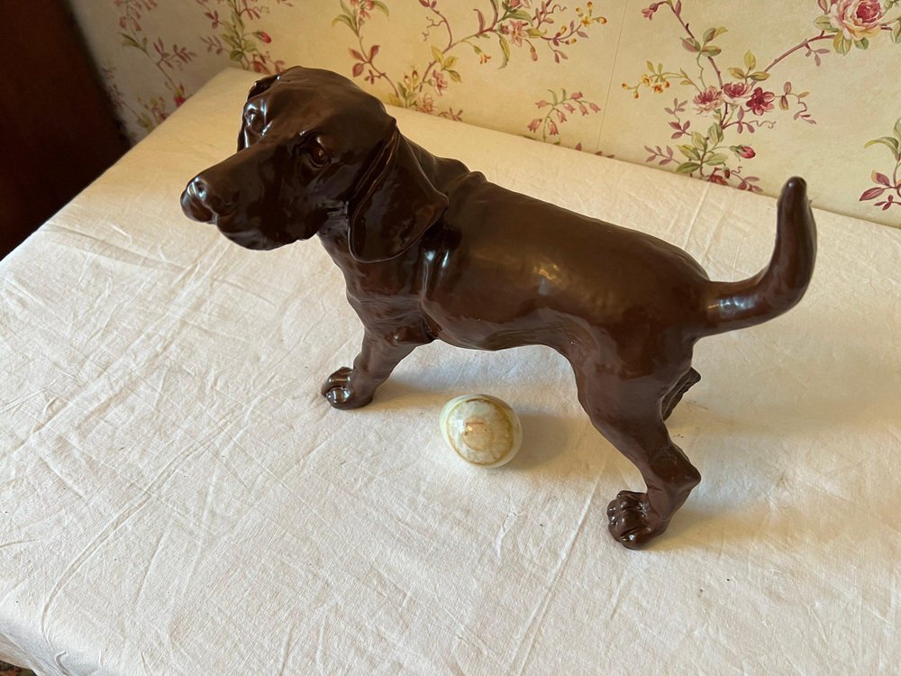Victorian Cast Iron Figure of a Labrador Dog for sale at Pamono
