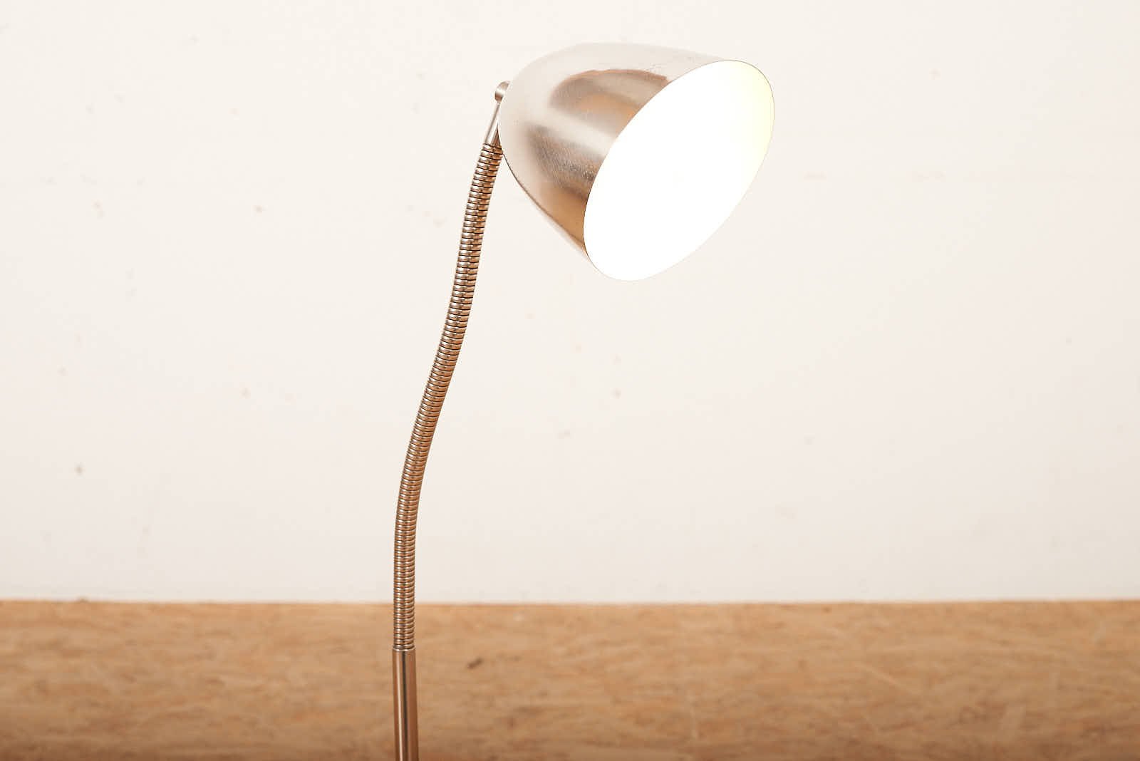 Table Lamp Base and Shade in Sheet Metal & Rod Gooseneck Pressure ...
