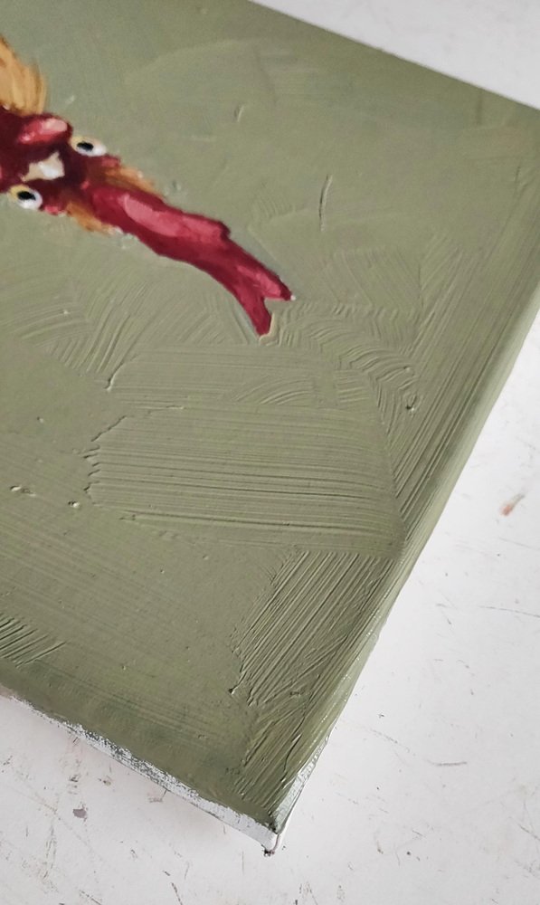 Vivek Mandalia, Rooster Portrait, Oil on Canvas for sale at Pamono