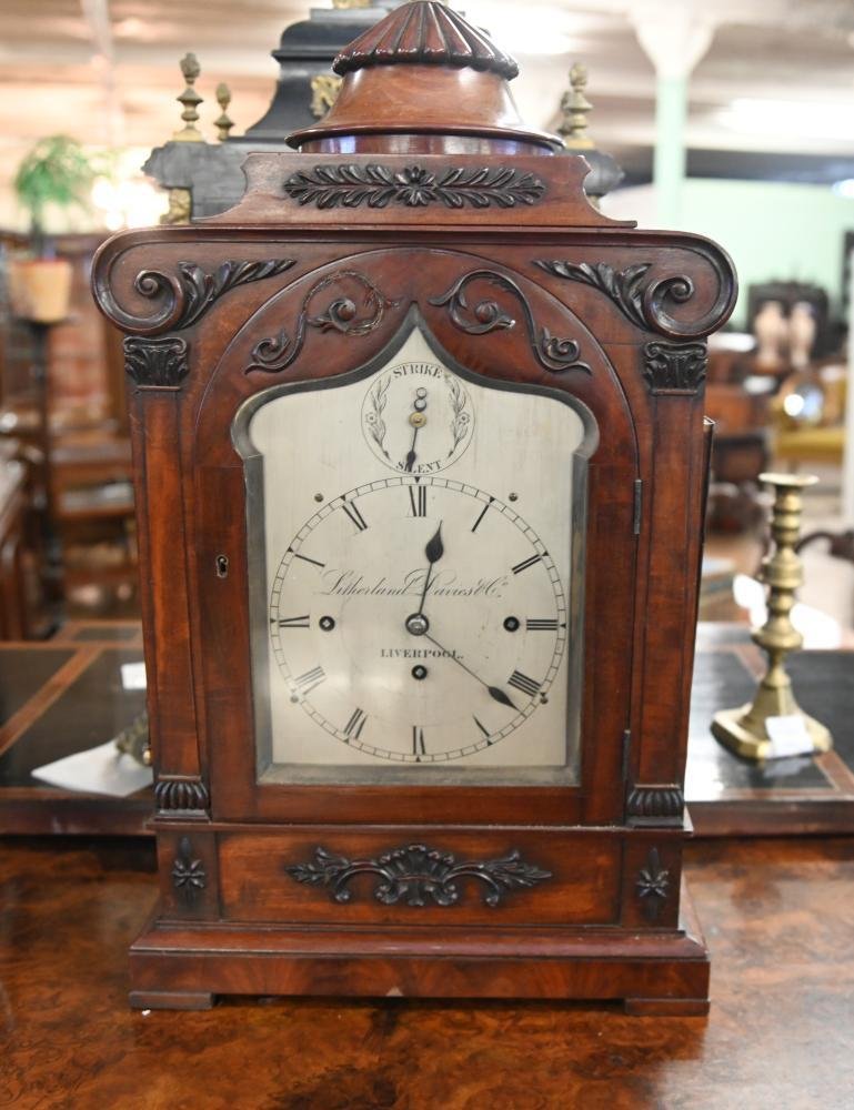 Victorian Bracket Clock from Litherland Davies, Liverpool, 1820s for ...