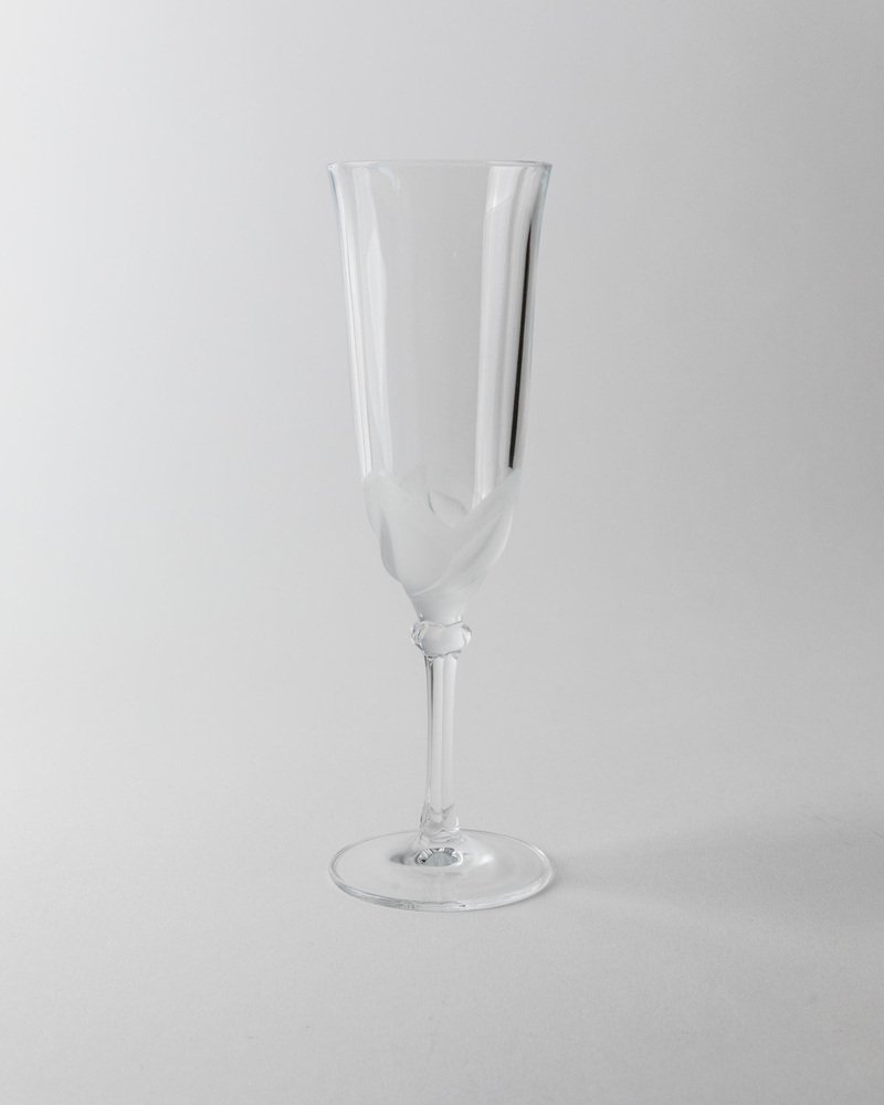 Vintage Crystal Glass Champagne Glasses by J.G. Durand, 1970s, Set of 6 ...