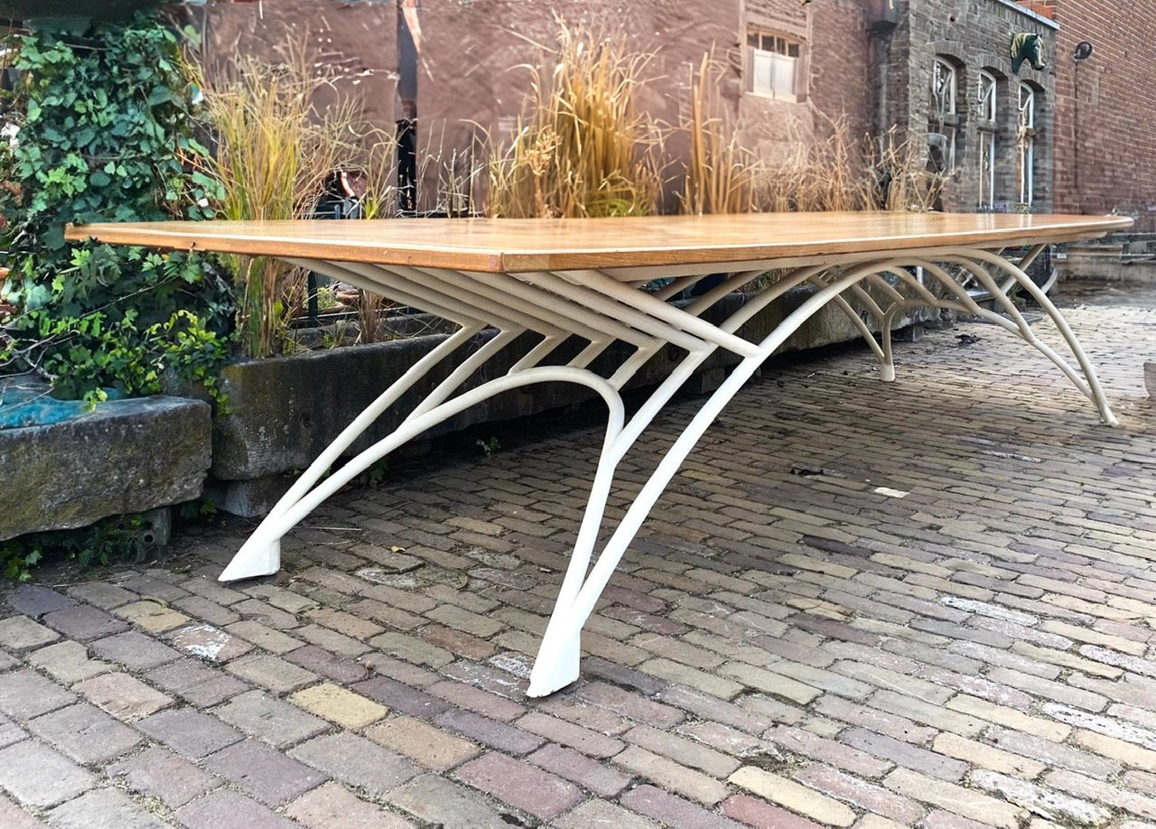 Large Architectural Conference Table, 1980s for sale at Pamono