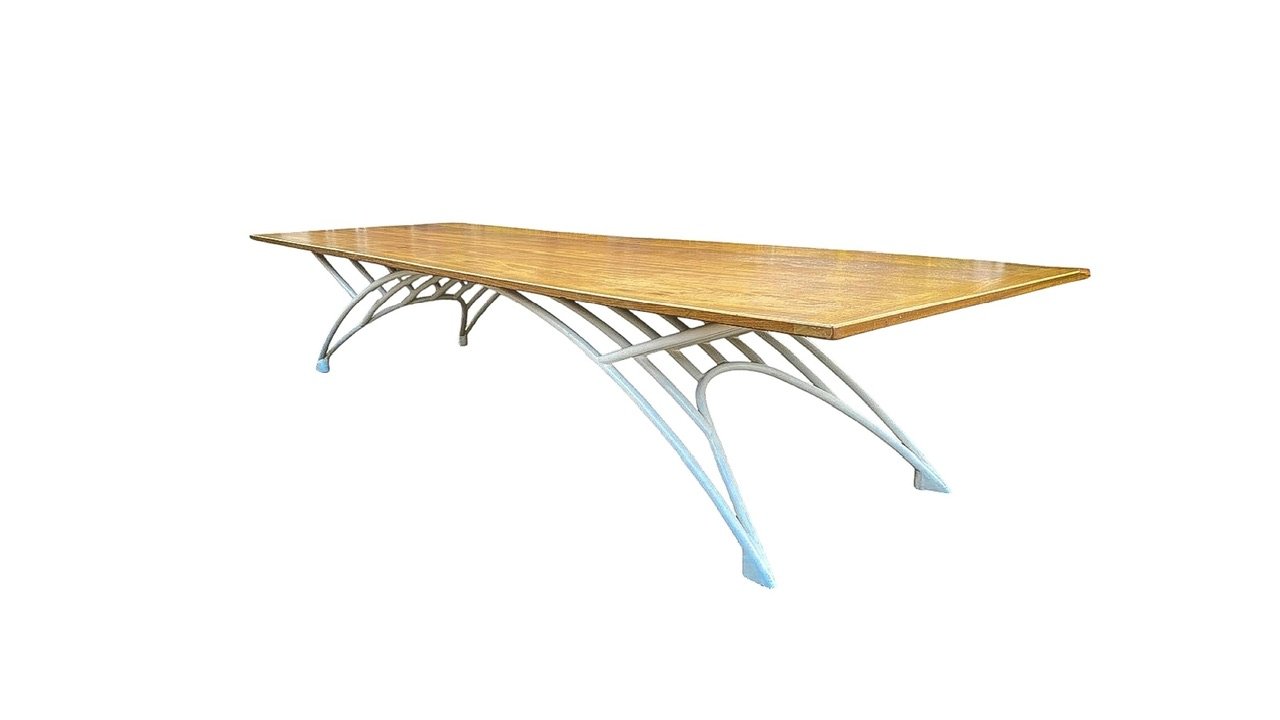 Large Architectural Conference Table, 1980s for sale at Pamono