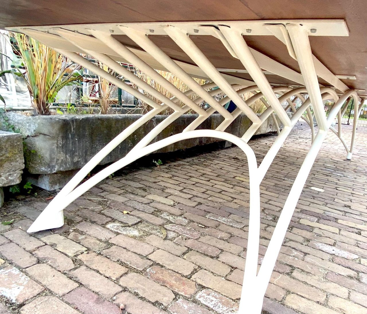 Large Architectural Conference Table, 1980s for sale at Pamono