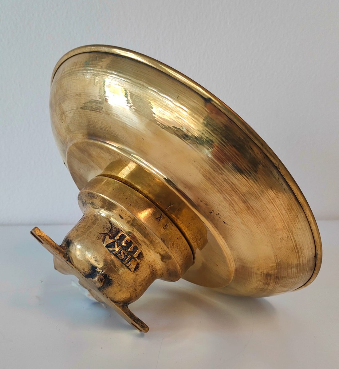 Industrial Naval Cargo Lamp in Iron, Brass and Explosion-Proof Glass ...