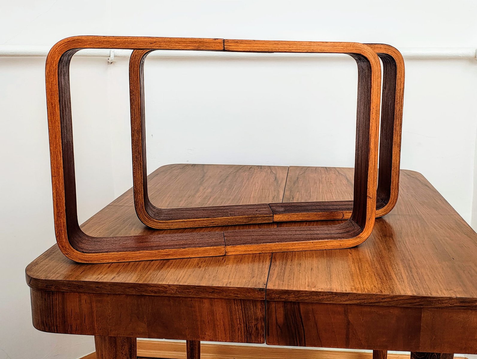 Czech Decorative Shelves by Ludvik Volak for Drevopodnik Holesov, 1960s ...