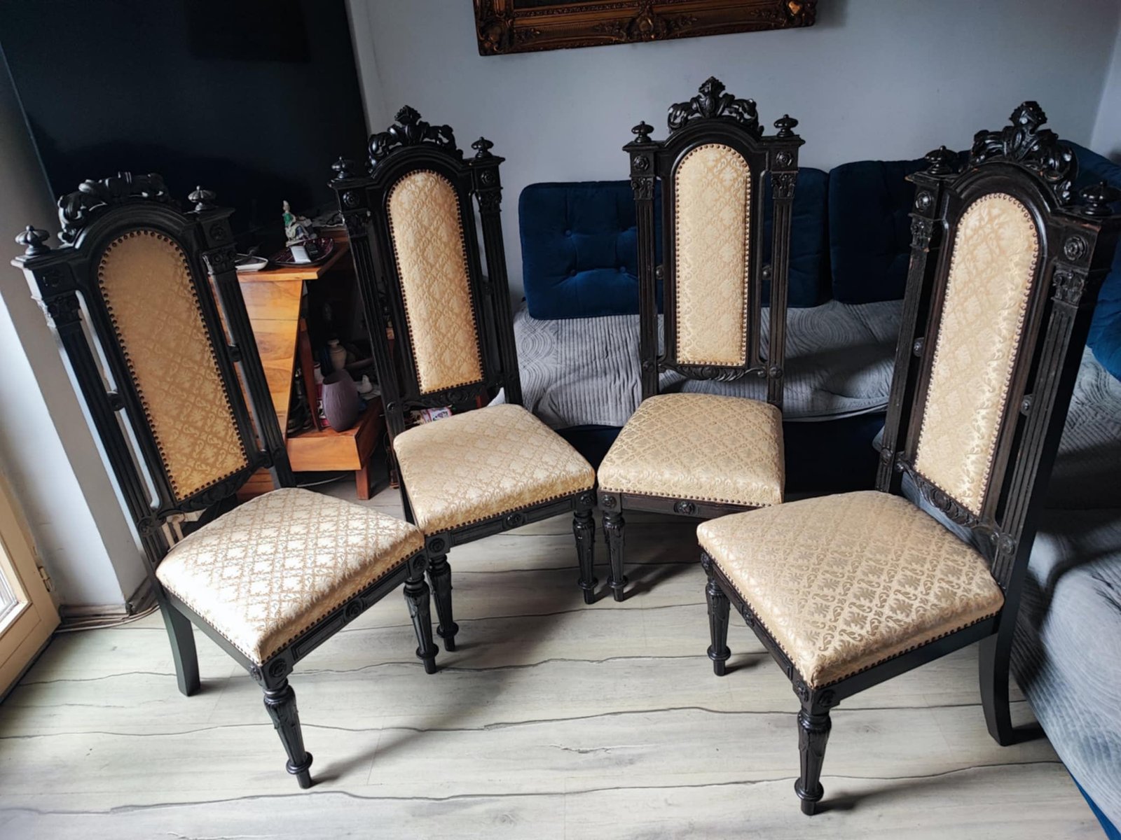Antique Chairs, Set of 4 for sale at Pamono