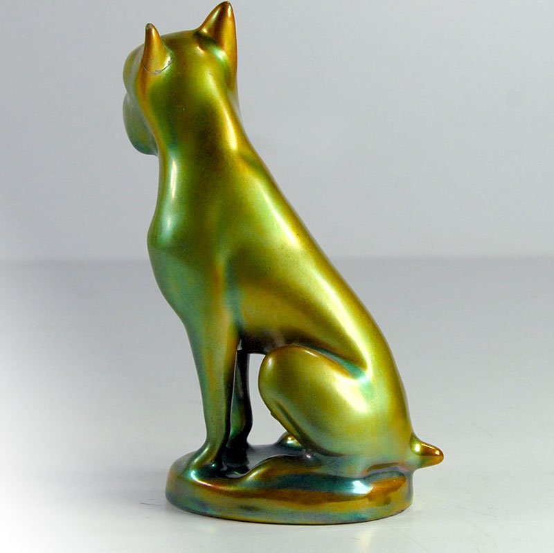 Eosine Zsolnay Dog Figurine, 1980s for sale at Pamono